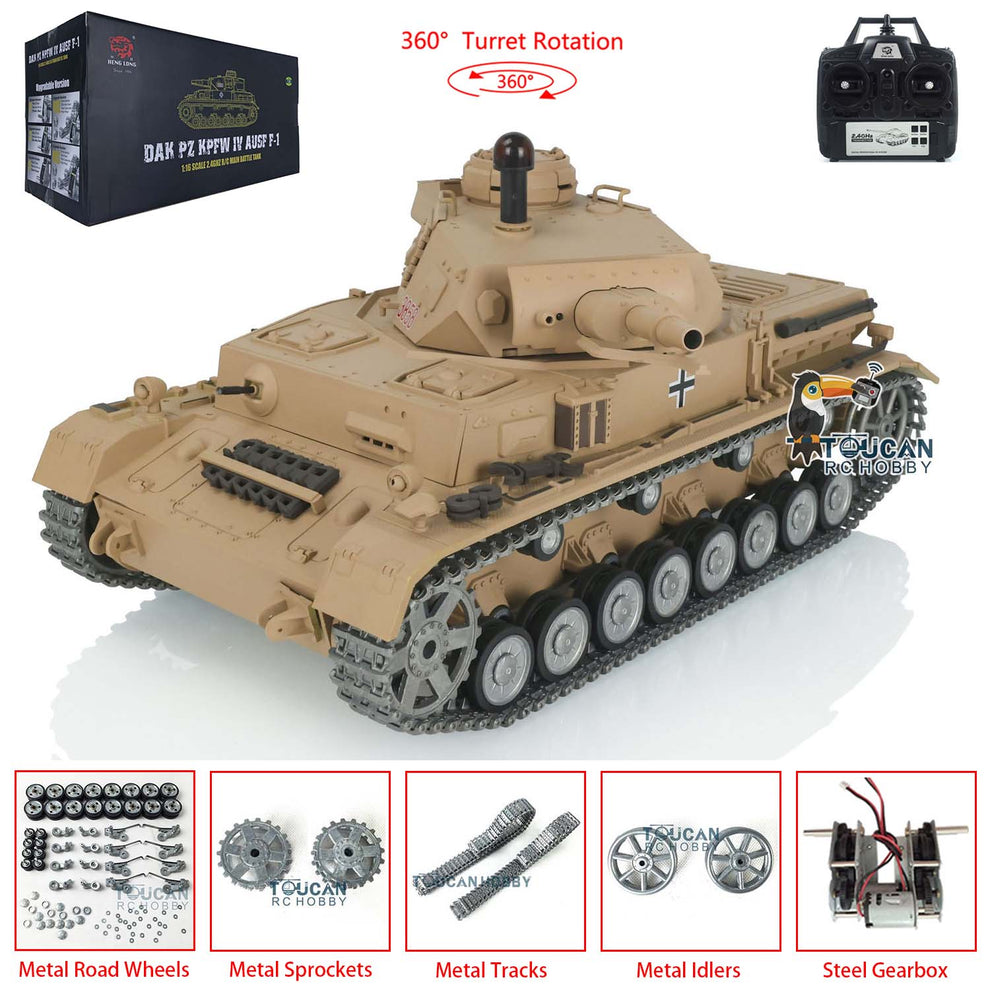 US Warehouse Henglong 1:16 TK7.0 Customized Panzer IV F RTR RC Tank 38 ...